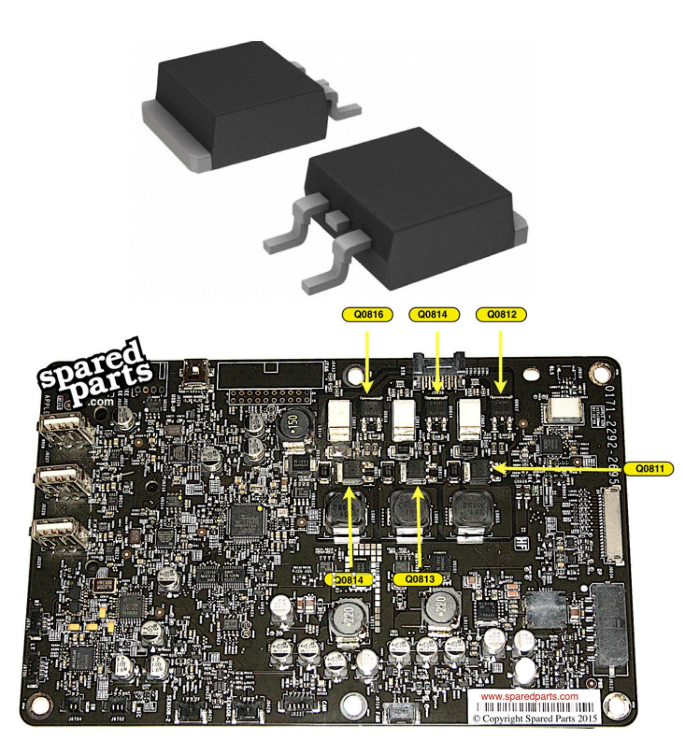 IRF540N SMD MOSFET Transistor For Apple LCD Monitors 0171-2292-2695 ...